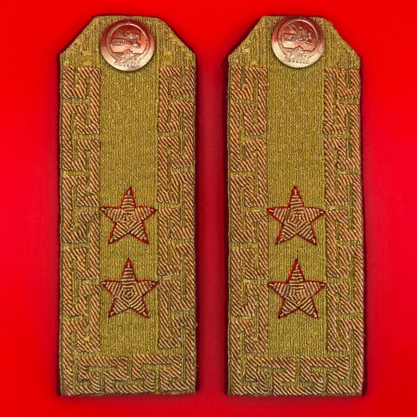 Mongolian Army Major General Rank Parade Shoulder Boards