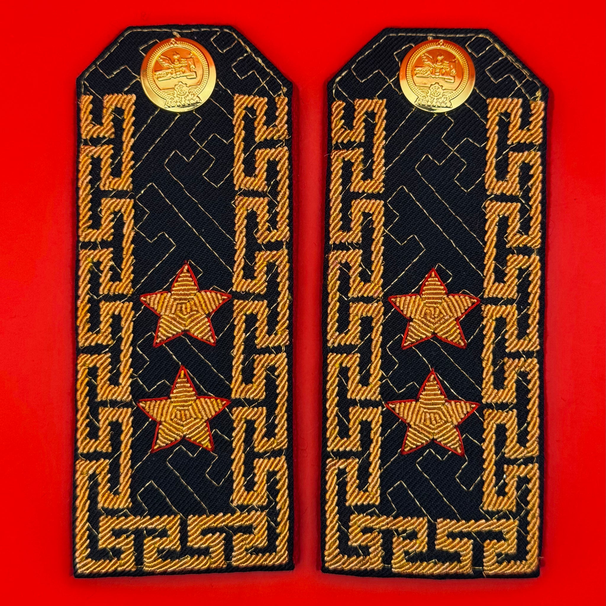 Mongolian Army Major General Rank Shoulder Boards