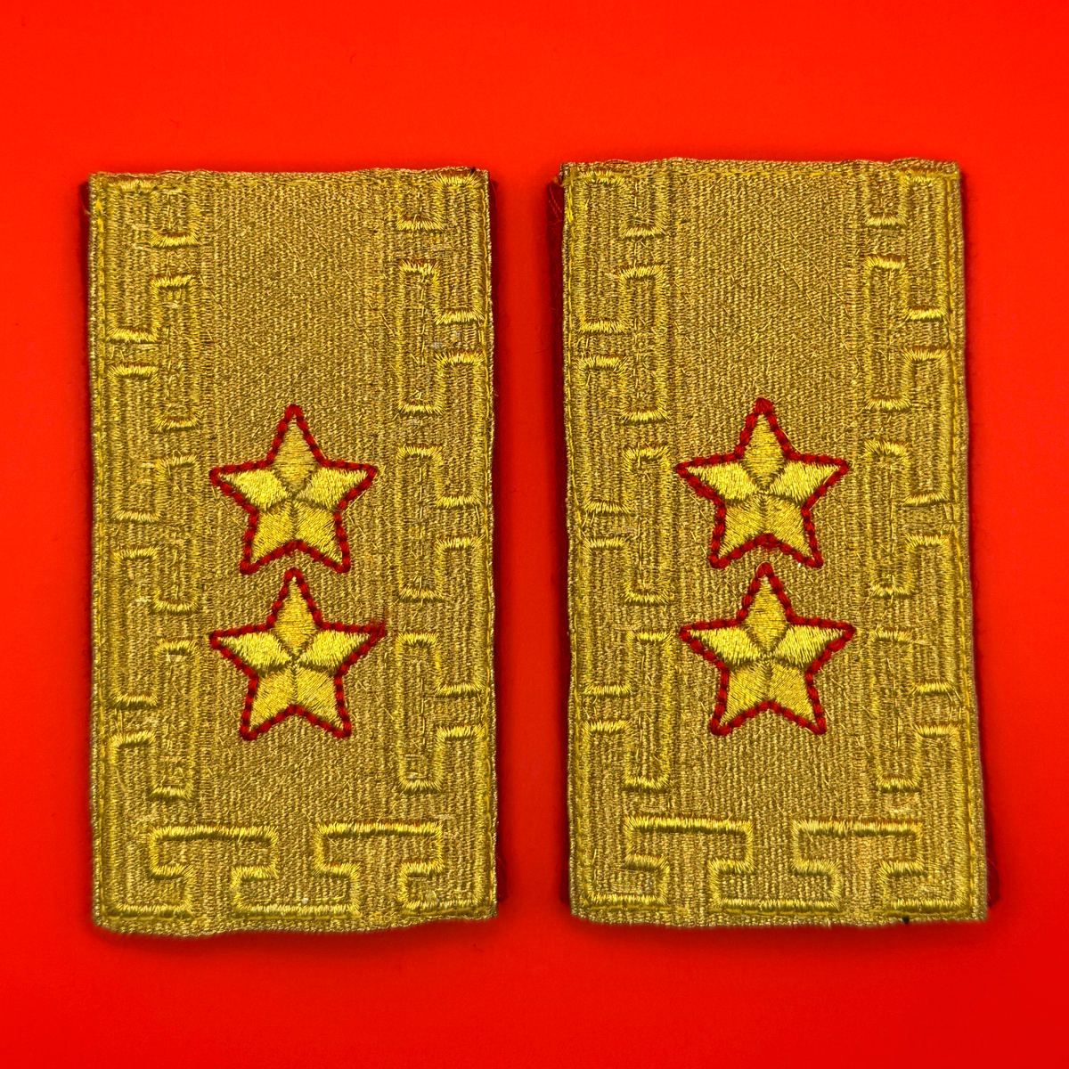 Mongolian Army Major General Rank Parade Shoulder Boards