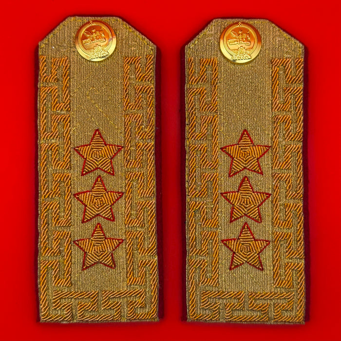 Mongolian Army Lieutenant General Rank Parade Shoulder Boards